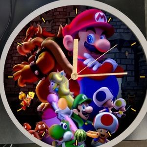 mario movie | Wall Decor | Mario Movie Characters Clock | Poshmark